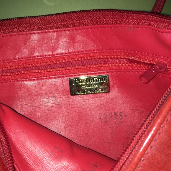 Portofino Collection | Bags | Vintage Portofino Collection Red Leather ...